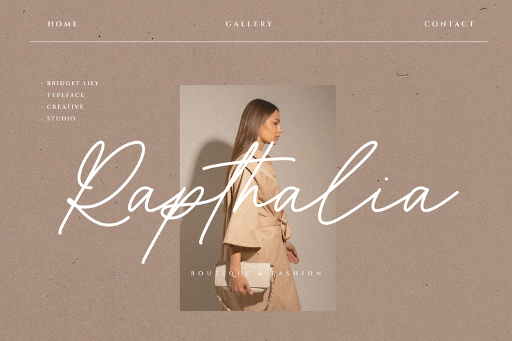 Bridget lily字体免费下载和在线预览 – 前端工具导航